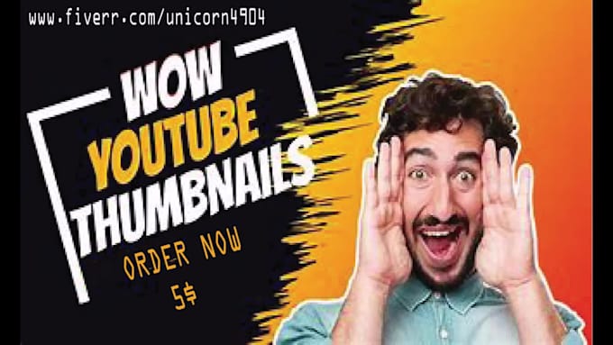 Design attractive youtube thumbnails in 3 hours by Unicorn4904 | Fiverr