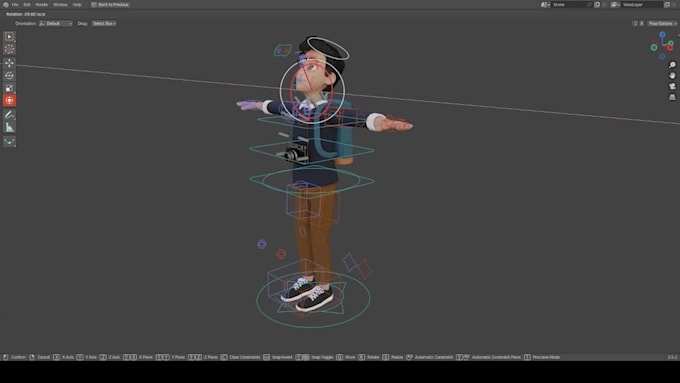 Rigging your 3d character in blender use auto pro rig by Hirzashofah ...