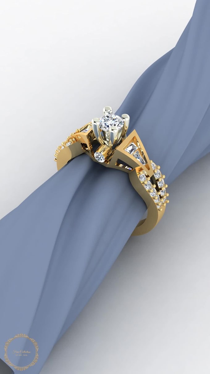 Provide 3d cad jewelry file with 3d renders and videos by Affanayaz ...