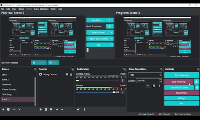,how to use obs studio for live streaming in your event by Ellism21 ...