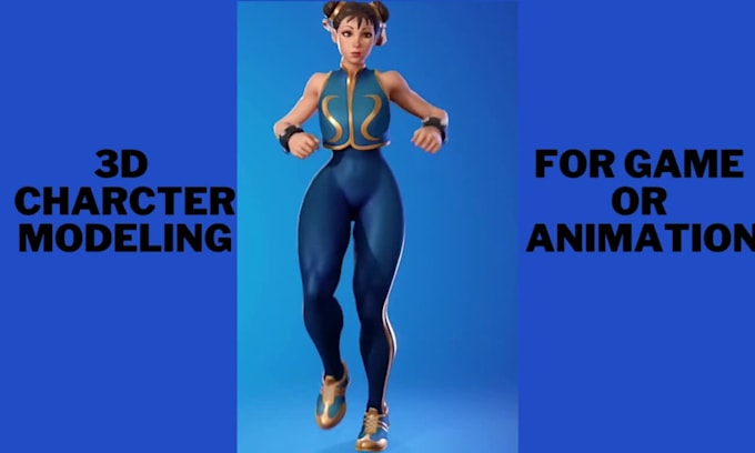 Model 3d stylized character, character rigging in blender, cinema4d ...