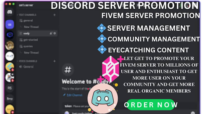 Professionally promote your discord server,discord server promotion ...