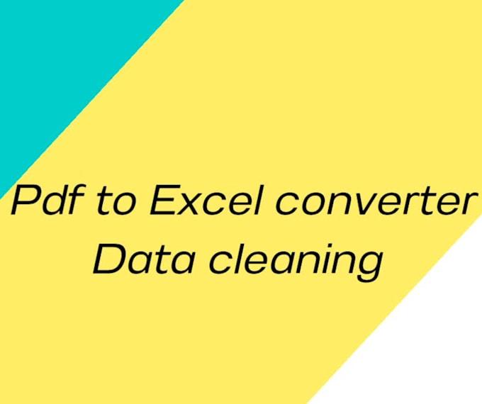 Do simple pdf to excel convert and data cleaning and formatting with ...
