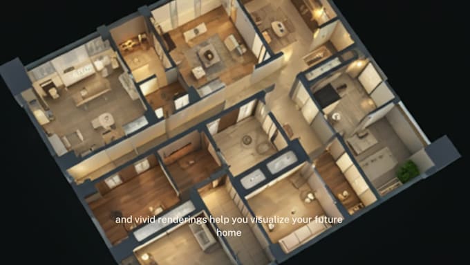 Customize your 2d floor plan into a stunning 3d model by Doanq_nhat | Fiverr