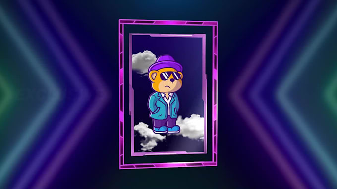 Create unique 2d and 3d animation nft cards or pass by Khondokeratick ...