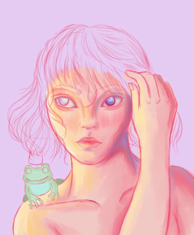 Draw a digital customized character or fanart by Pinkie_val | Fiverr