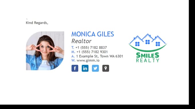 Design stylish html clickable email signature by Muhammadwasseem | Fiverr
