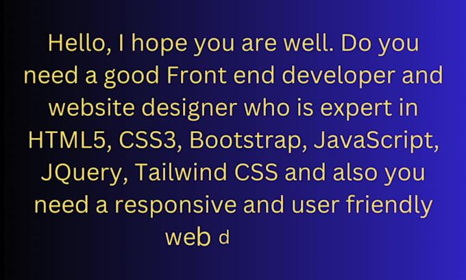 Design responsive website with html, css, and bootstrap by Mohibbullah826 | Fiverr