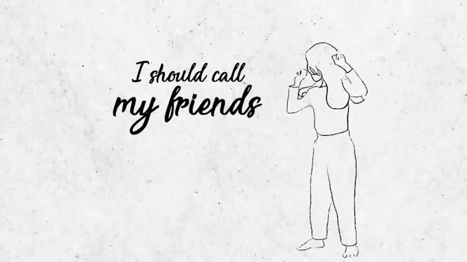 Create modern hand drawn animated lyric music video for your song track ...