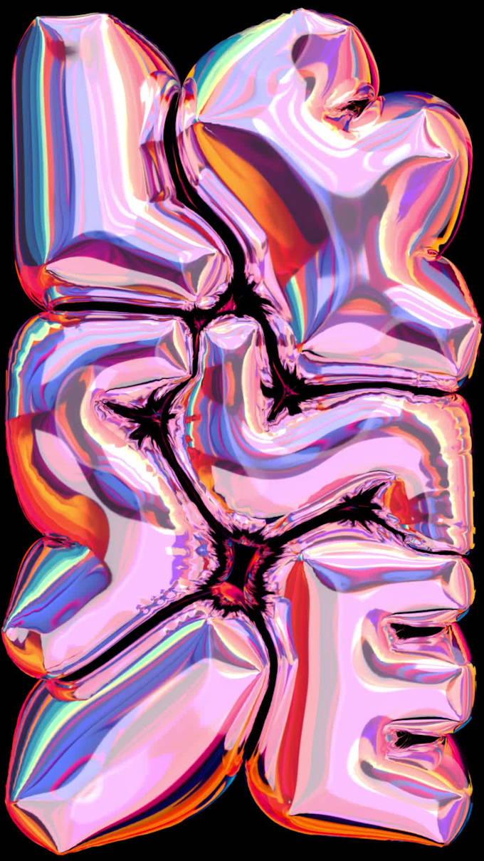 Make an animated inflated balloon like logo or text 3d by ...