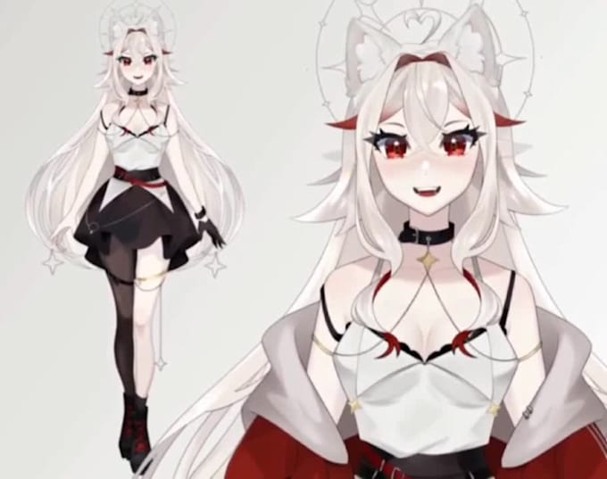 Draw and rig live2d vtuber model,2d vtuber model,live2d model,vtuber commission by Kyroxbiamo ...