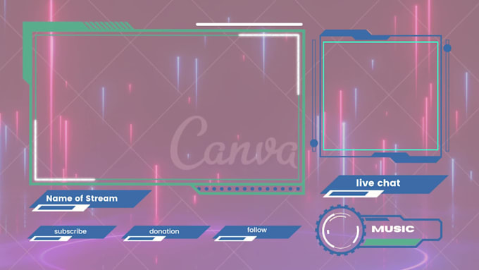 Create a personalized stream overlay for the customer by Kyojinva | Fiverr