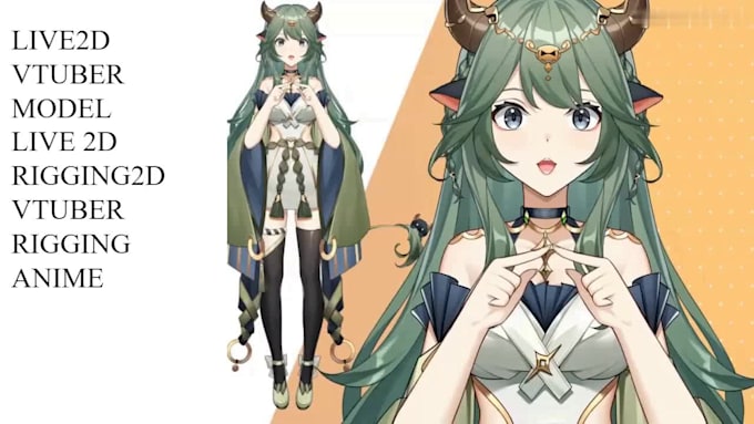 Draw and design 2d vtuber model, live2d vtuber rigging, vtuber rigging ...