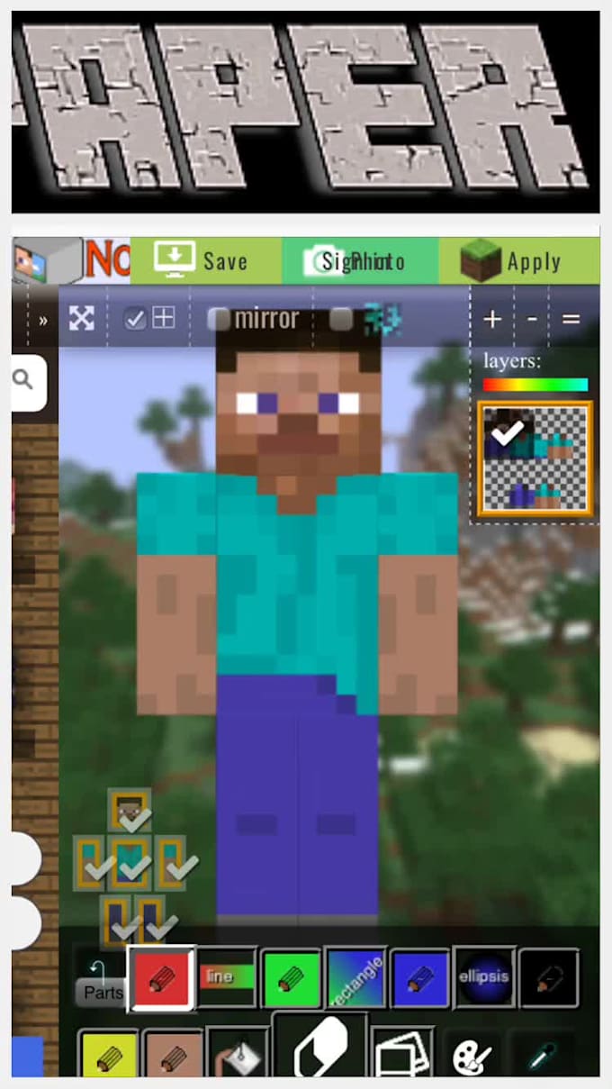 Make custom minecraft skins, wallpaper, and maps by Dcgamingyt | Fiverr