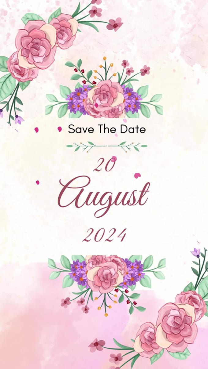 Make a digital invitation card and greeting card by Lulunahlah26 | Fiverr