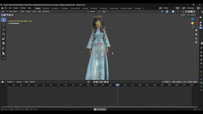 Rig your humanoid character in blender game ready by Muhammadkash263 | Fiverr