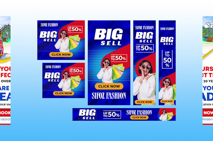 Html5 or google banner ads design animated gif and static by Rabbi4431 ...