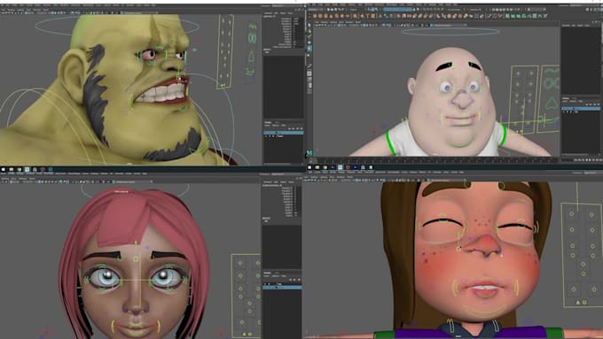 Advanced 3d character rigging animation facial full body by Ch_3d_rigging | Fiverr