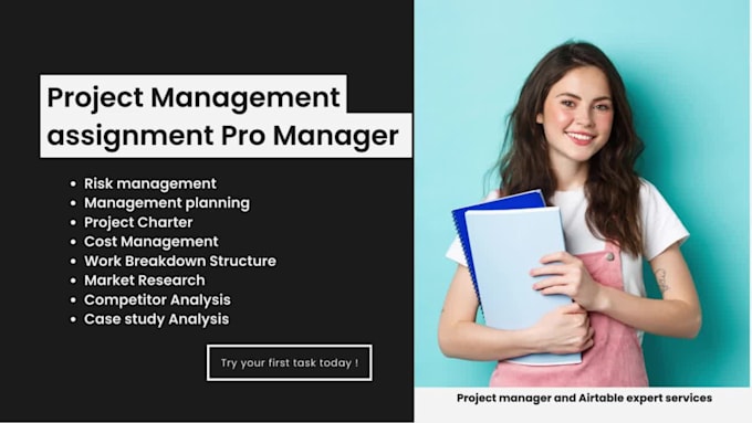 Assist in project management assignment gantt chart airtable by ...