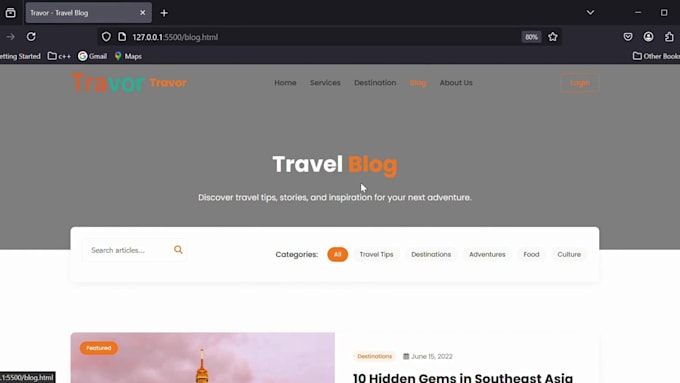 Frontend dev html css js responsive 1yr by Zahidkhan5454 | Fiverr
