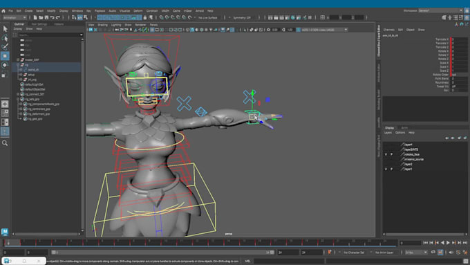 Rig characters in maya by Sandy_srivamsi | Fiverr