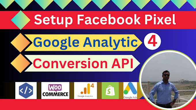 Setup facebook pixel conversion api with google analytic 4 by Noman_878 | Fiverr