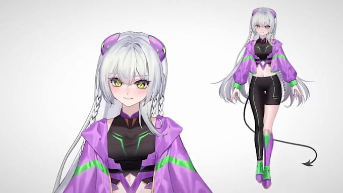 Live2d model live2d rigging 2d vtuber model live2d model art character ...