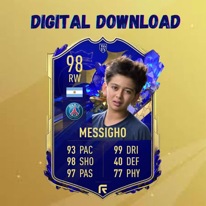 Create fifa card for you with your photo by Heartmapdesign | Fiverr