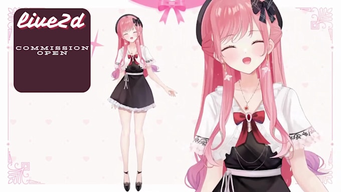 Draw and rigging 2d vtuber character,anime vtuber character,vtube studio