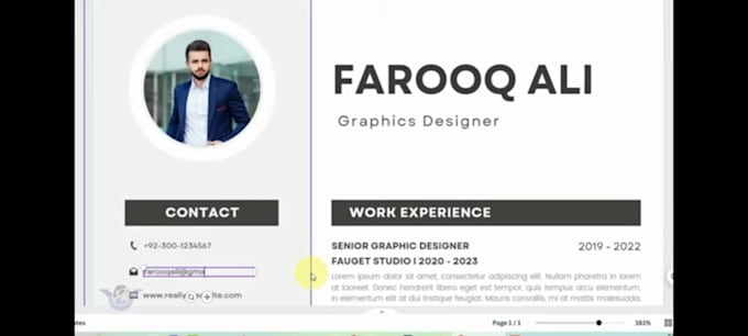 Design and upgrade your resume , cv in ms word by Huzaib313 | Fiverr
