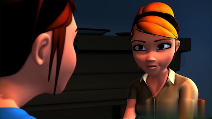 You will get a 3d cartoon animation video, 3d character design, 3d ...