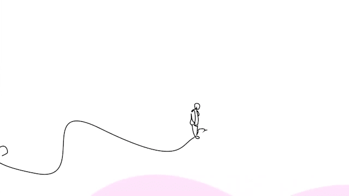 Draw 2d continuous line art animation pencil sketch music lyric ...