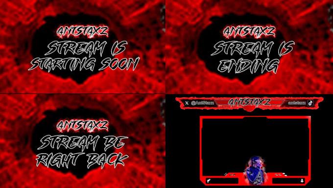 Make stream overlay starting soon brb ending by Gfxsdesigner | Fiverr