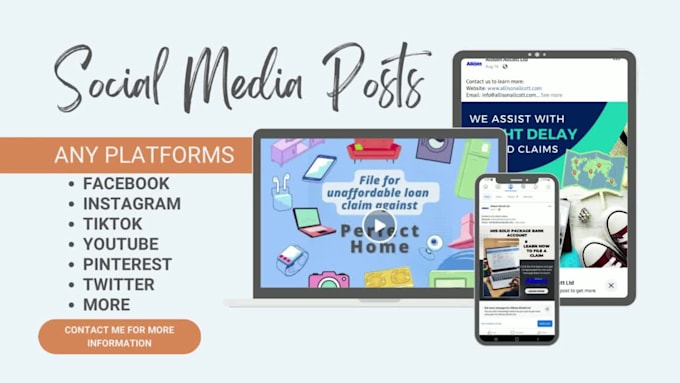 Create an attractive social media posts for any platforms by Applesp ...