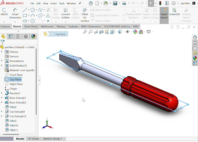 Create 3d mechanical parts and assemblies in solidworks by ...