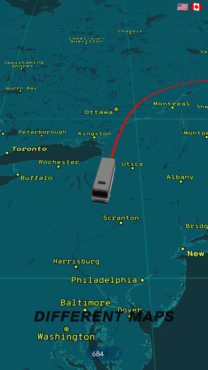 Create travel route map animation video by Deepraj_earth | Fiverr