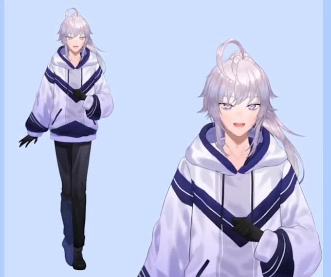 Draw a vtuber model, 2d vtuber rigging vtuber avatar by Salvela | Fiverr