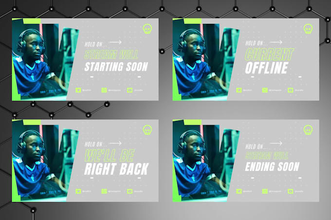 Make animated twitch brb starting soon offline screens by Wailmerrouni ...