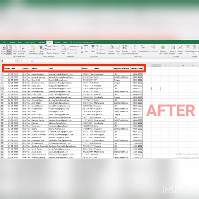 Do excel data cleaning data format data marge etc by Excel_ad | Fiverr