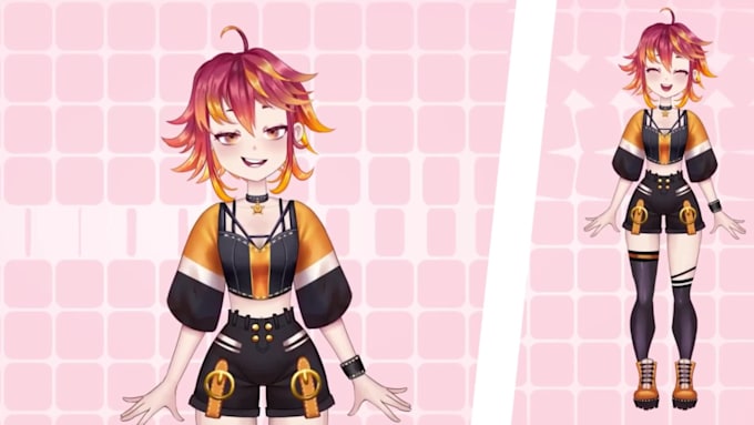 Rig and skin your vtuber model by Nuomicron | Fiverr