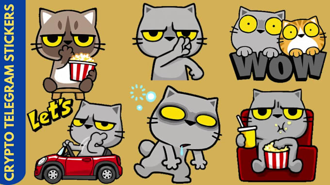 Create telegram animated stickers, meme coin animation, pepe for crypto ...