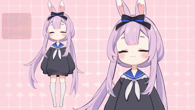 Draw anime vtuber chibi pfp, twitch, youtube, discord avatar, kawaii ...