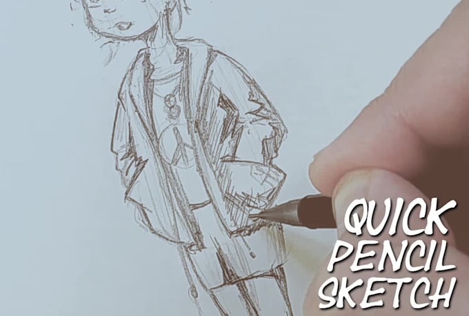 Draw a quick pencil sketch of my style by Amisarts | Fiverr