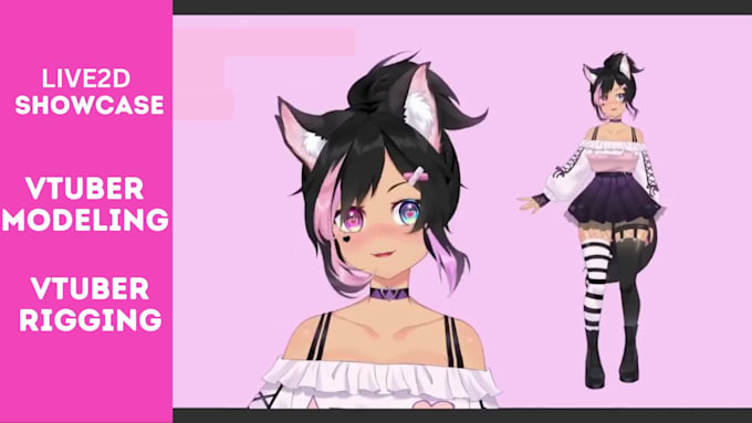 Make you live2d vrchat vtuber live2d prp live 2d vtuber model by Heis_david | Fiverr