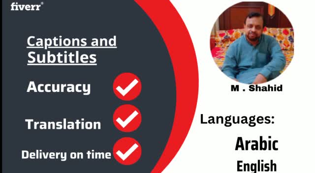 Add captions, subtitles in english and arabic to your video by Mshahid3 ...