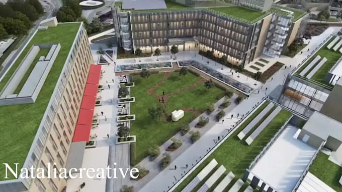 Create 3d architecture animation 3d walkthrough rendering 3d animation by Nataliacreativ | Fiverr