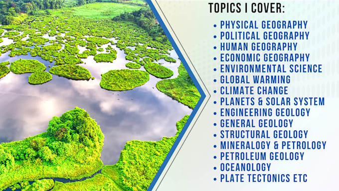 Assist you in geography, environmental sciences, and geology by ...