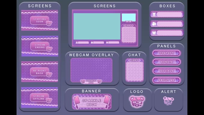 Create a custom stream overlay for ur streams by Meilov | Fiverr