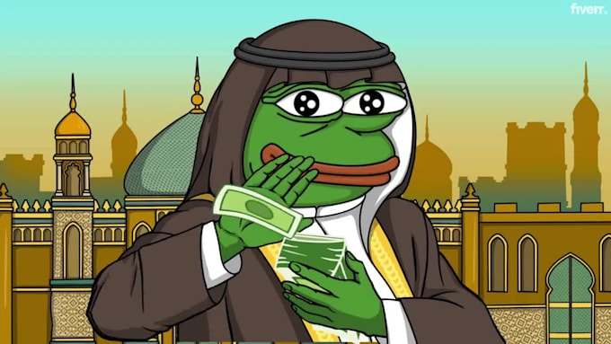 Make 2d animated gif, animated video, pepe style crypto meme by Hushman ...