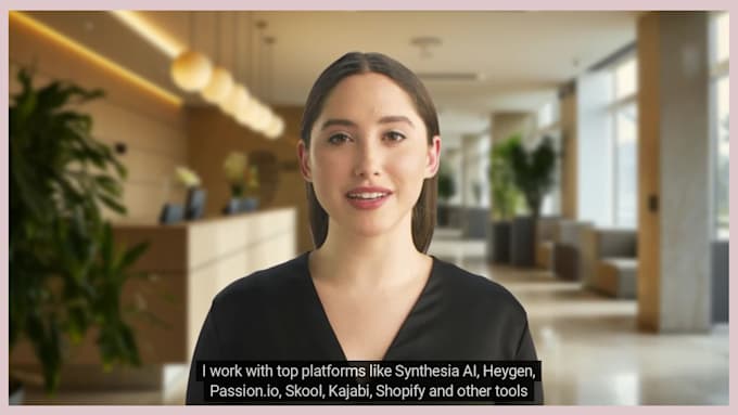 Create online course, video course, elearning video with synthesia ai, heygen by Mipo_designs3 ...